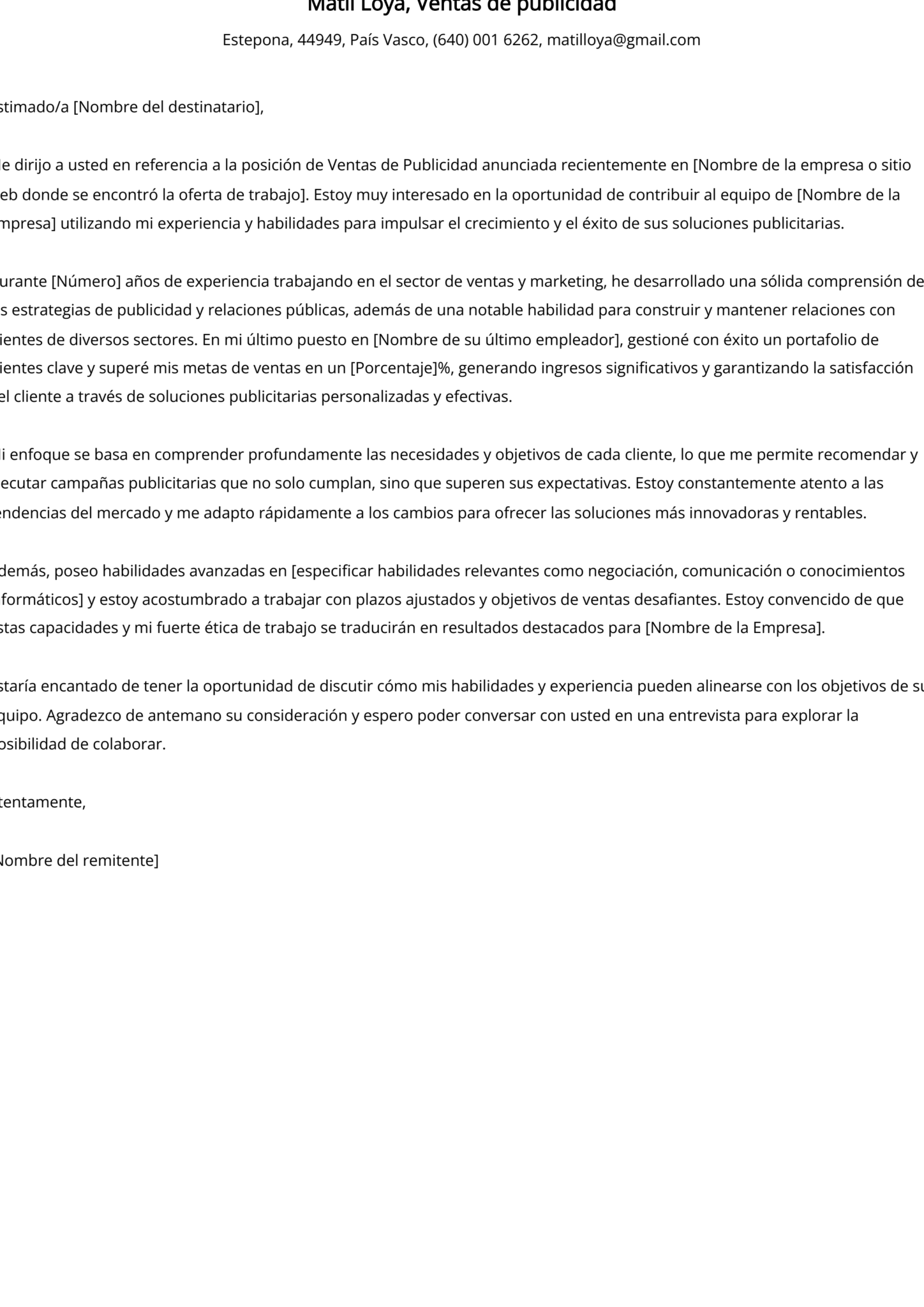 Carta Comercial Efectiva: Modelo para Atraer Clientes Potenciales