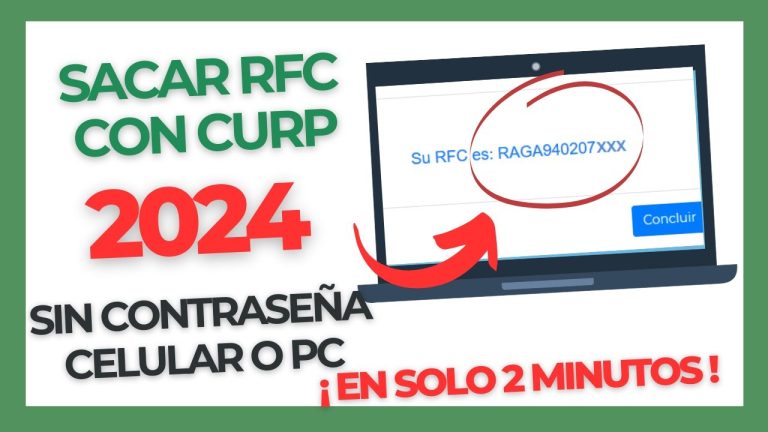 Cómo SACAR el RFC por INTERNET con tu CURP RÁPIDO