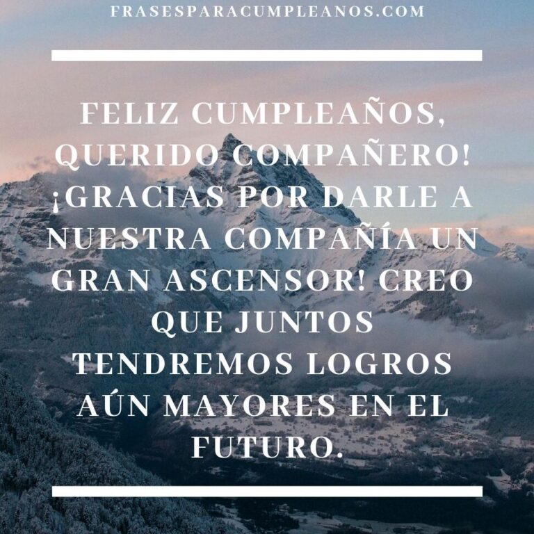 Felicitaciones laborales: frases de cumpleaños para un compañero de trabajo